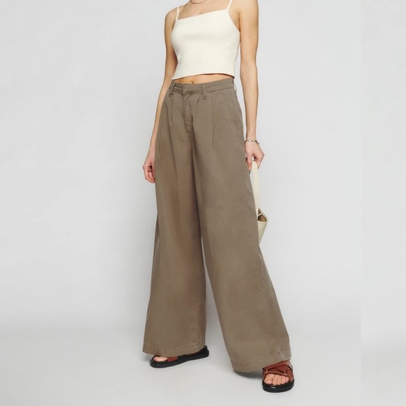 Reformation | Pants & Jumpsuits | Nwt Reformation Lowe Super Wide ...